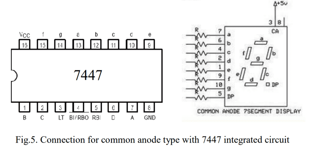 IC 7447 Kullanarak BCD'den 7 Segment Display Decoderi - Tosunkaya.com