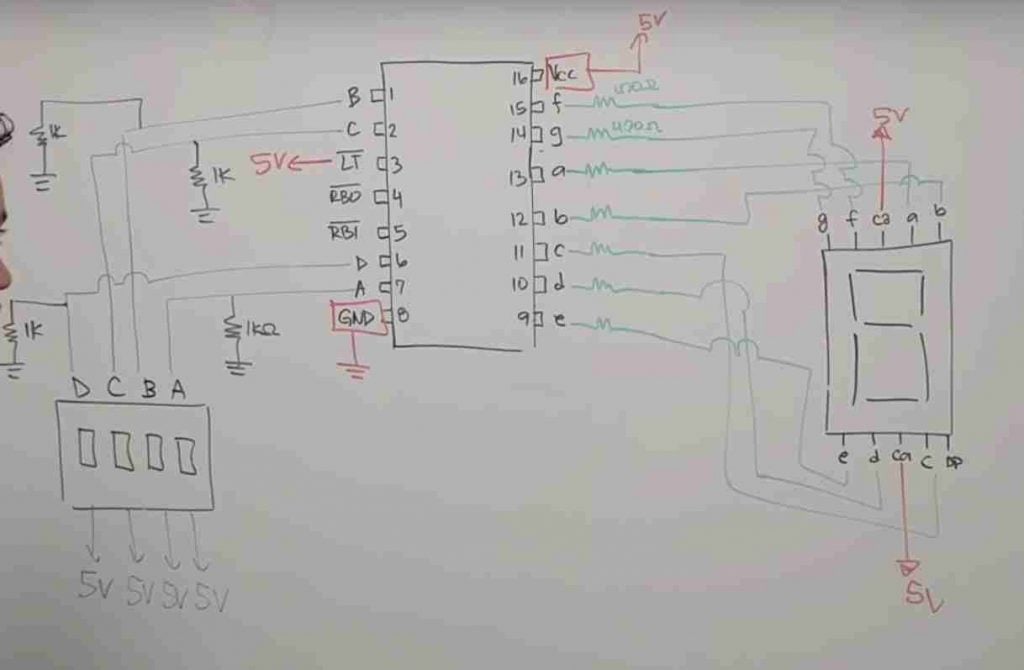 IC 7447 Kullanarak BCD'den 7 Segment Display Decoderi - Tosunkaya.com